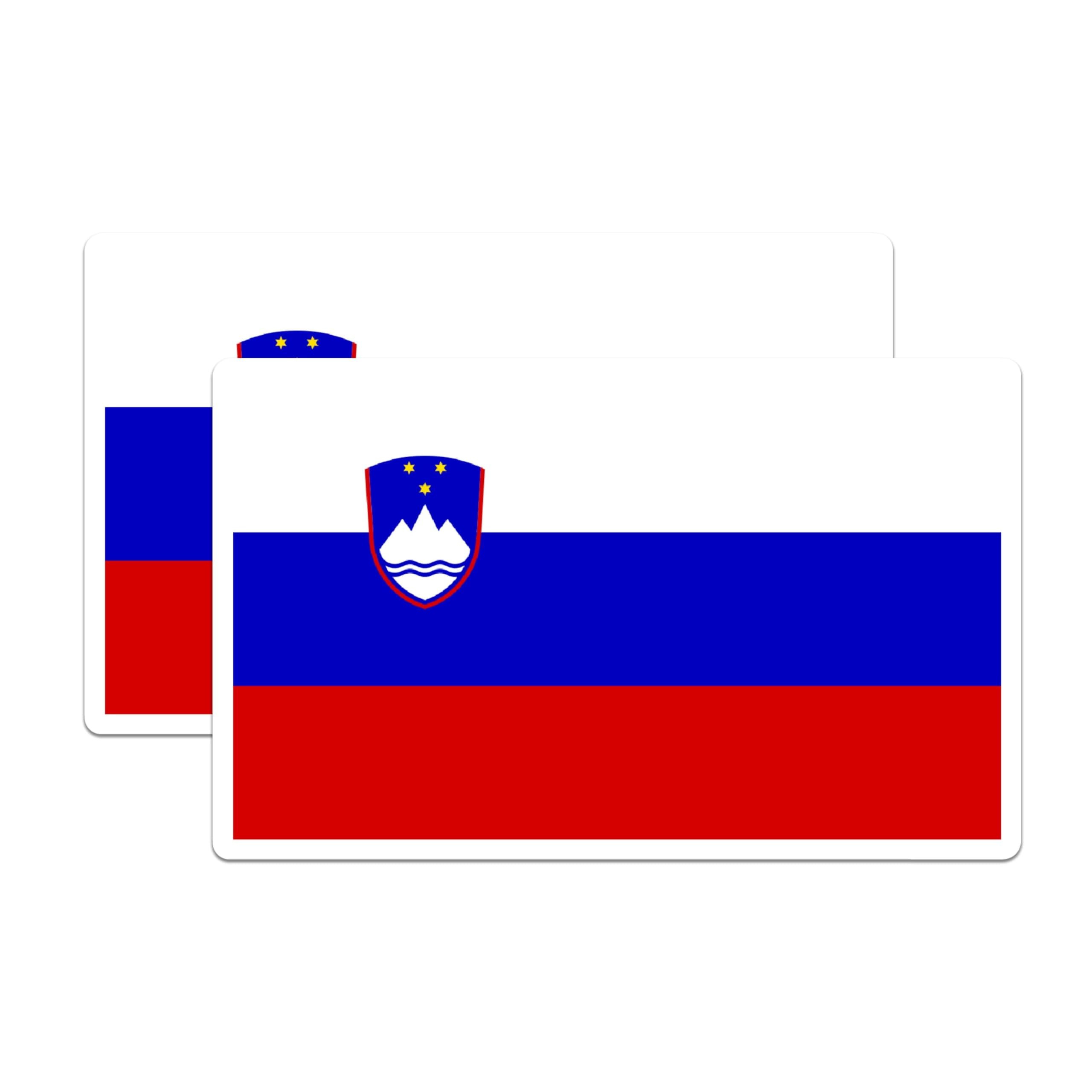 (2 Pack) Slovenia World Flag Magnets - Pride - 5 Inches On Longest Side ...