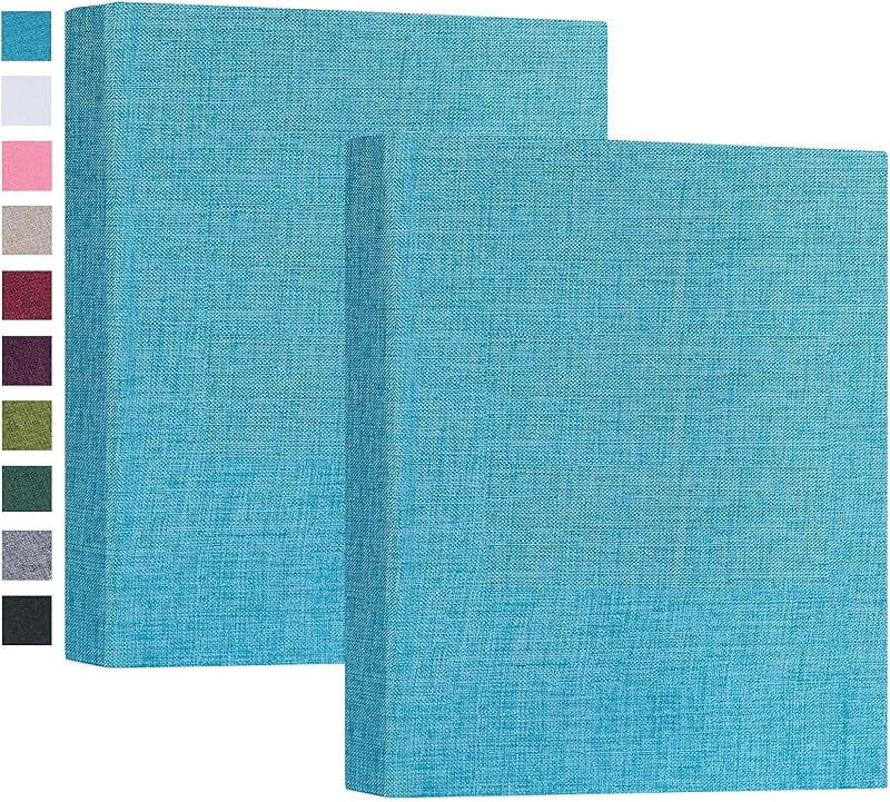 2 Pack Small 8x10 Photo Album Linen Cover Mini Brag Book Each Holds 52 ...