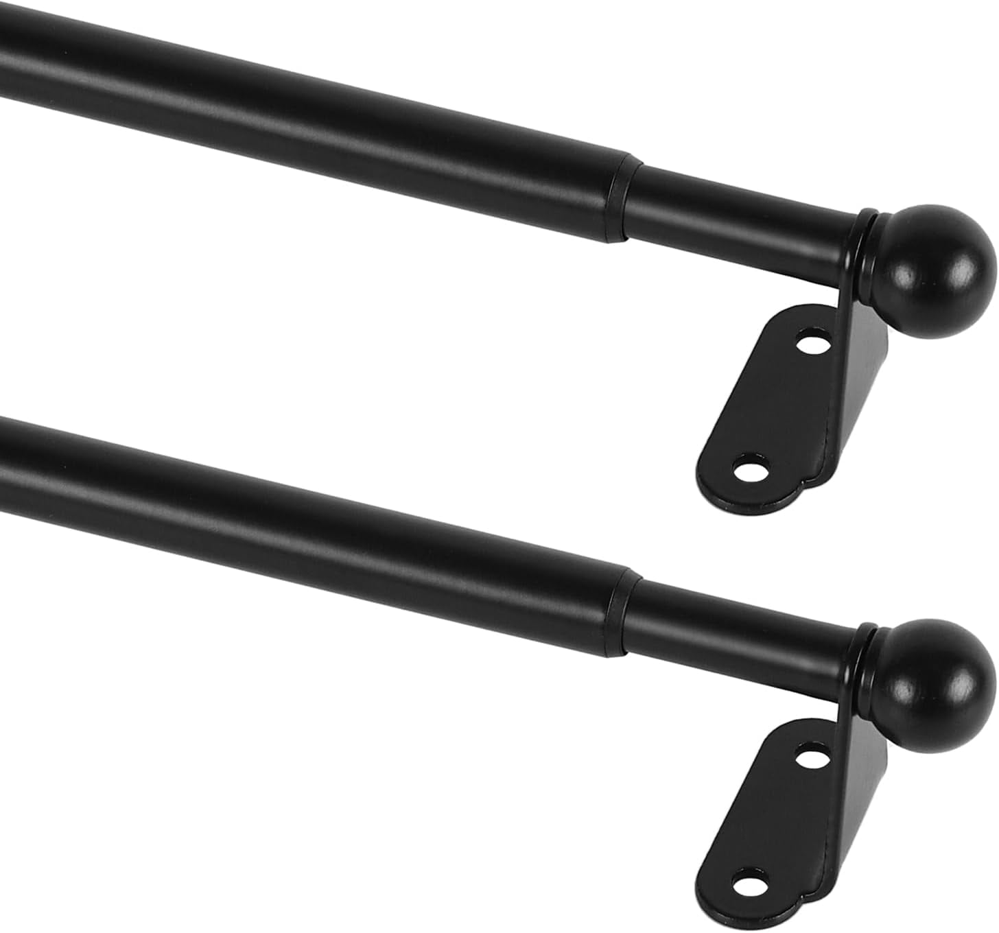 2 Pack Small Curtain Rod 18-30 Inch, 1/2" Diameter, Cafe Door Curtain ...