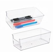 ARCTICICE 2-Pack Collapsible Desk Organizer, Make Up Storage Bins with ...
