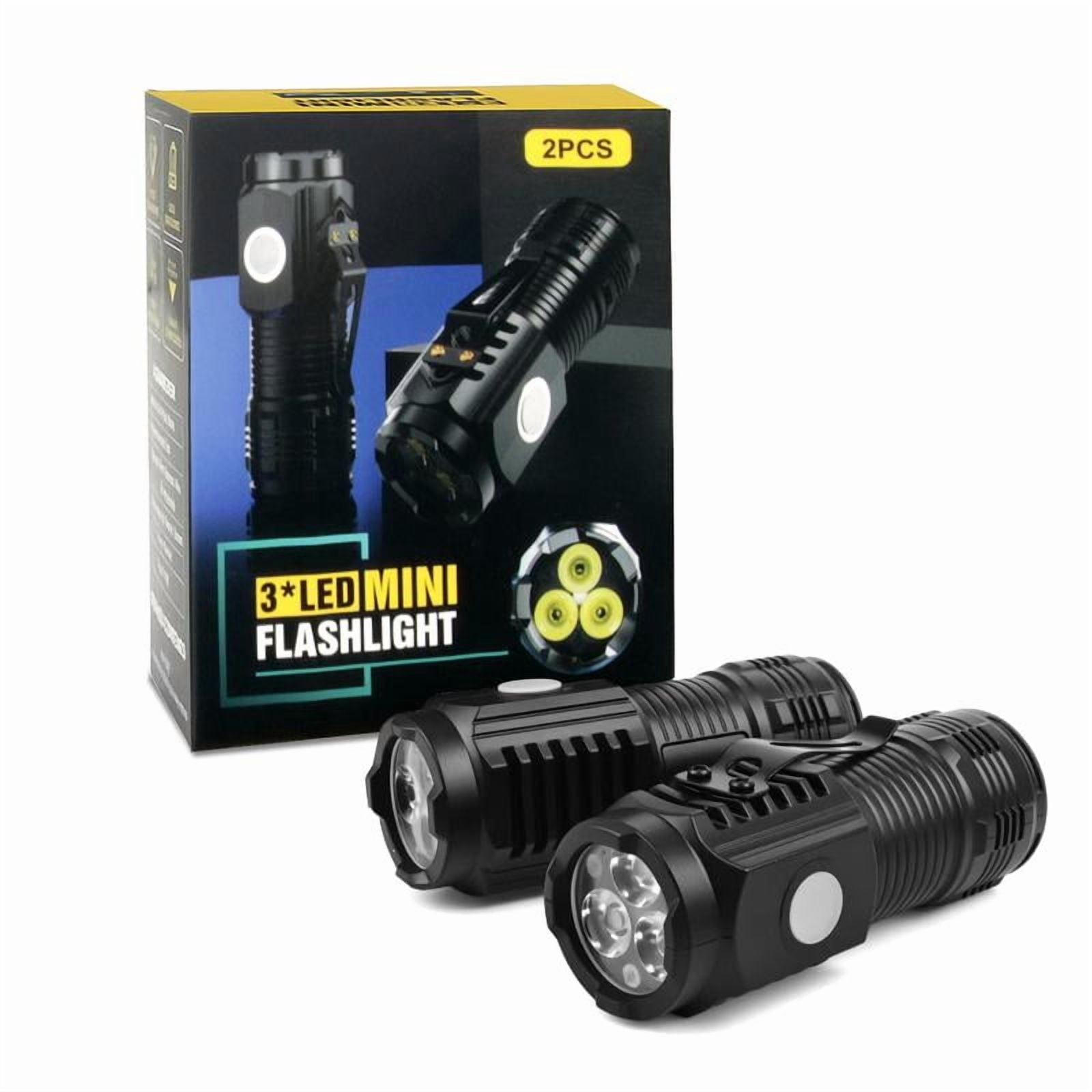 2-Pack Small Flashlights: Mini Camping Lights with High Lumens, 3 Modes ...