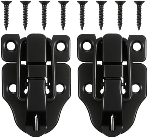 2 Pack Small Hasp Latches for Wooden Boxes Toggle Tool Box Buckle Latch ...