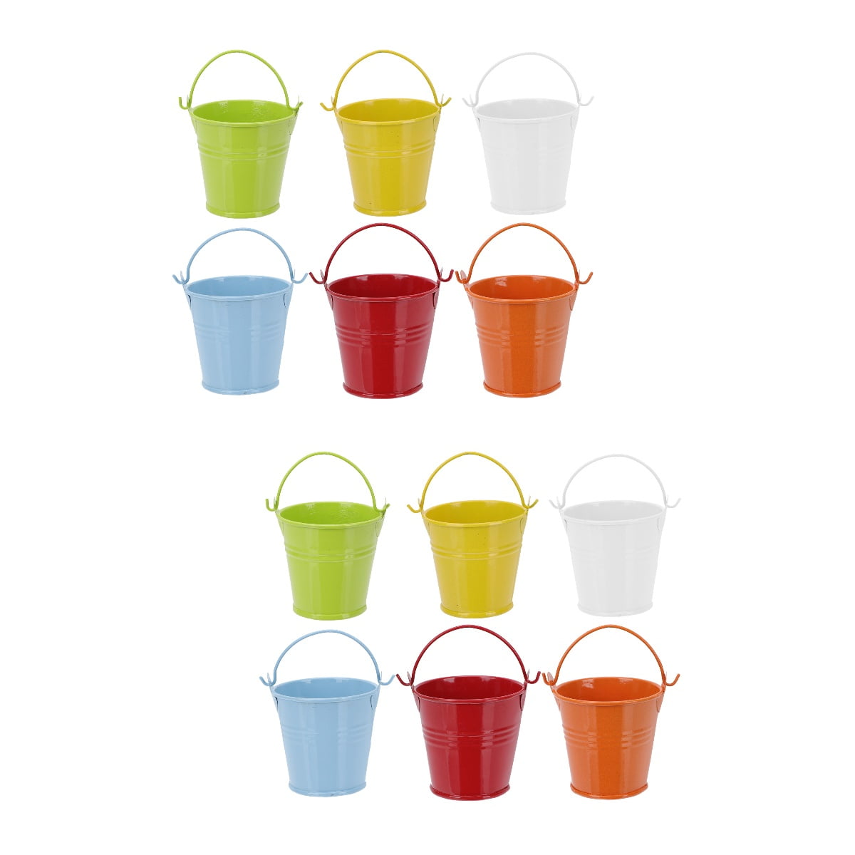 2 Pack Small Iron Bucket Kids Toy Lids Devices Buckets Child - Walmart.com