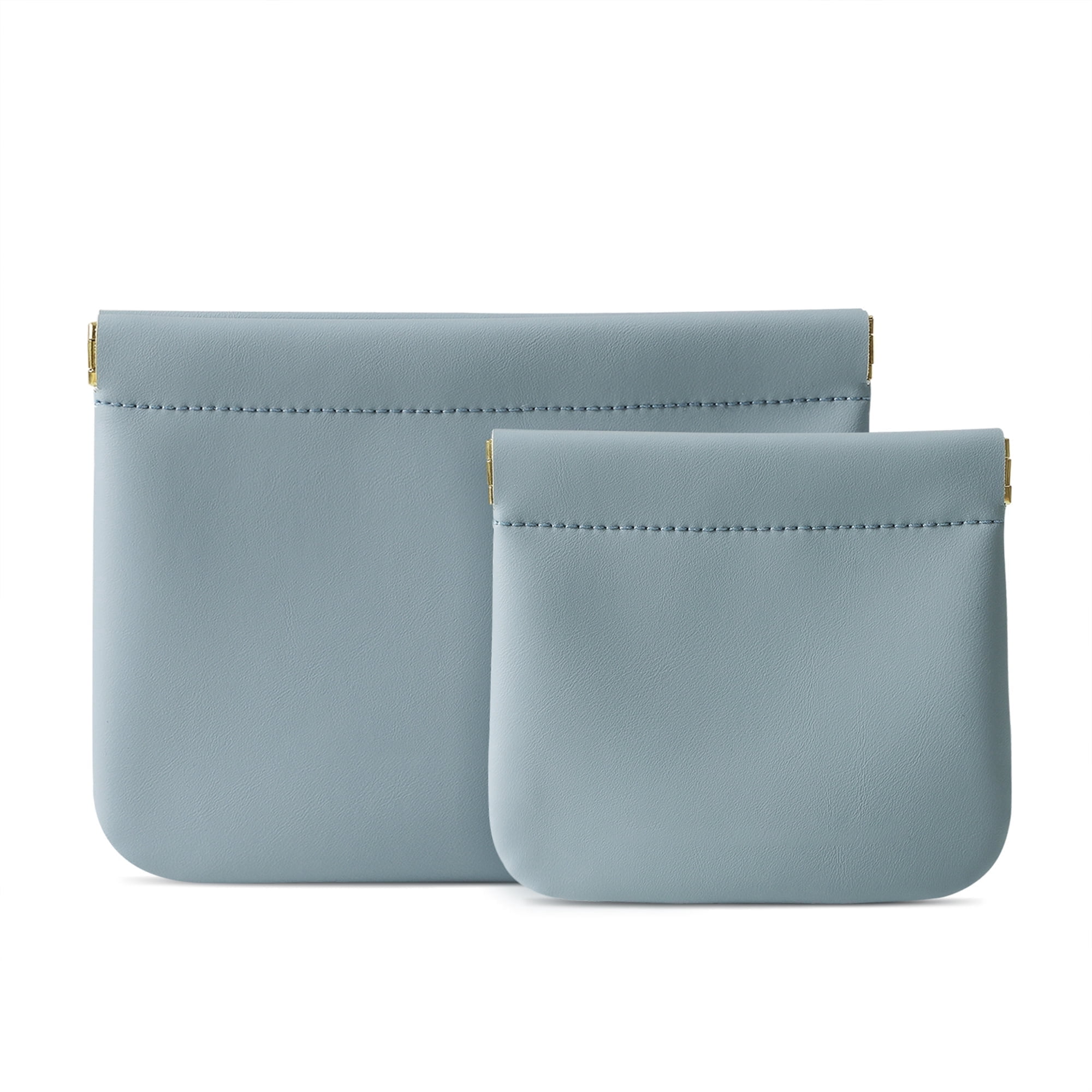 2 Pack Small Makeup Bag for Women, New Organosilicon Super Fiber ...