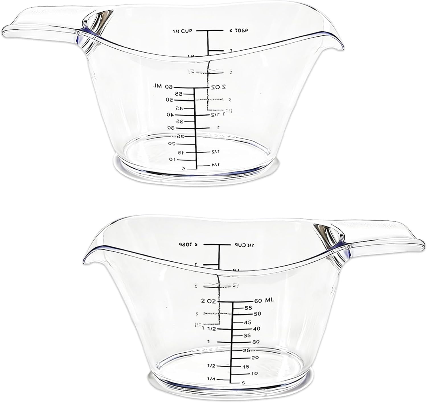 2 Pack Small Measuring Cups, 2 Oz Mini Measuring Cup With Tsp/Tbsp/Oz ...