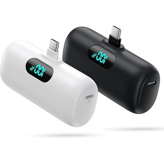 [2 Pack]Small Portable Charger for iPhone 17/16/15 Series,5000mAh 3A PD ...