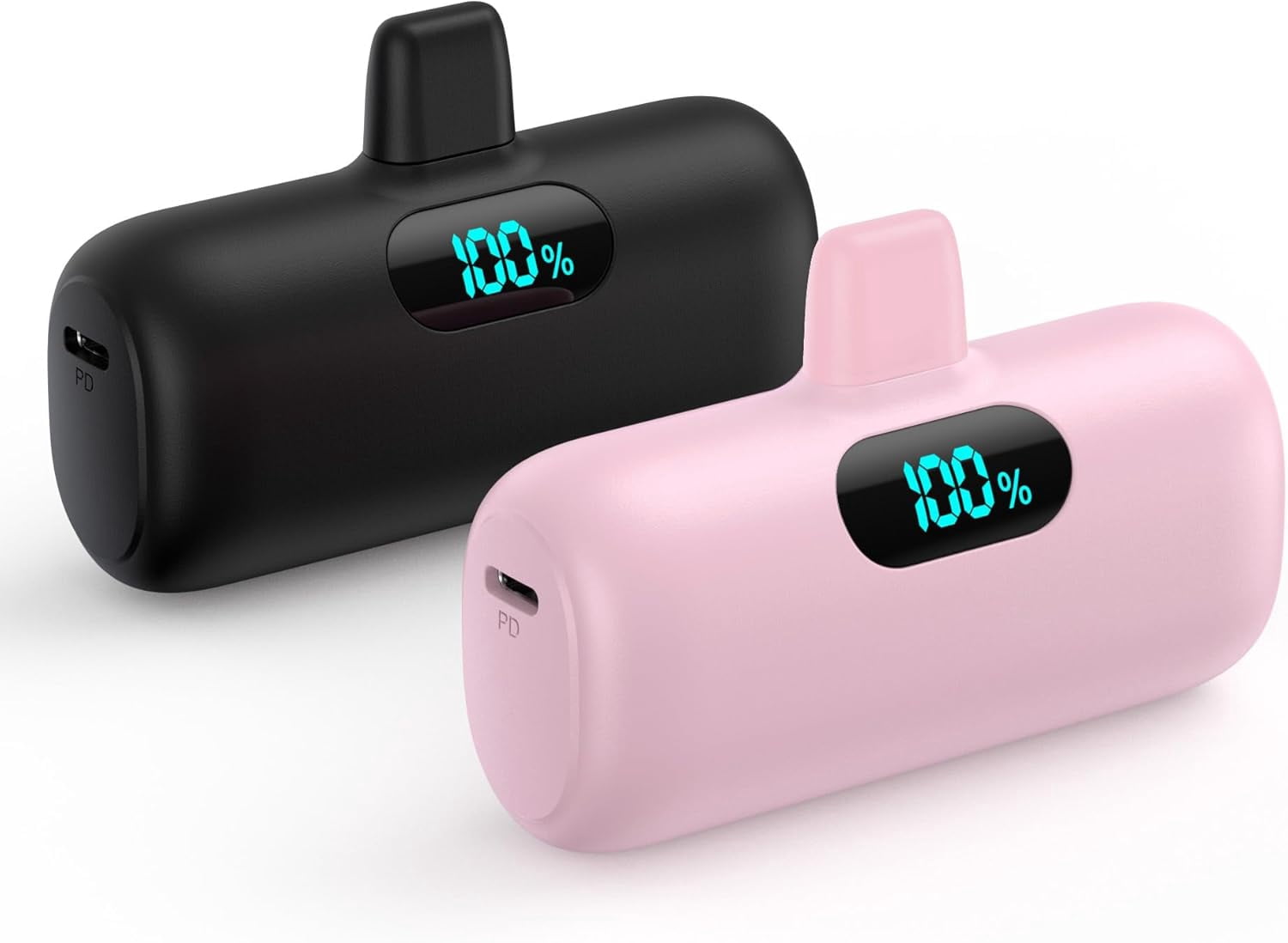 2 Pack] Small Portable Charger for iPhone14/13, 5000mAh PD Fast ...