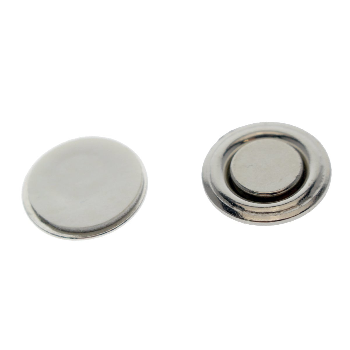 2 Pack- Small Round Button & Badge Magnets - Strong Magnetic Nametag ...