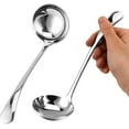 2 Pack Small Silver 7.9 Inch Gravy Soup Ladle - 18/10 Stainless Steel ...