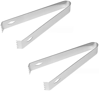 2 Pack Small Stainless Steel 6 Inch Tongs for Cooking Food Salad ...