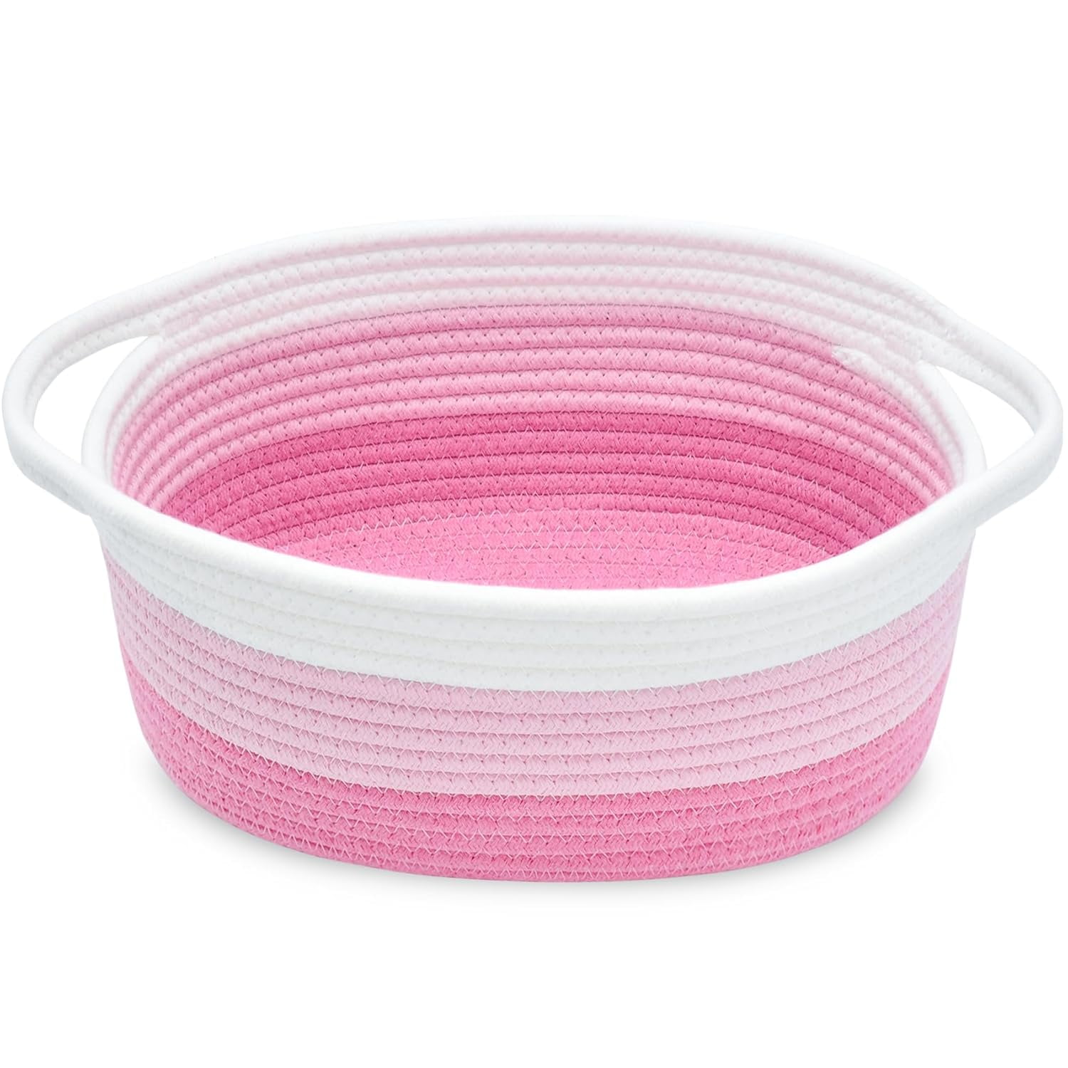 【2 Pack 】Small Woven Basket, 12"x 8" x 5" Cute Small Basket, Rope Room ...