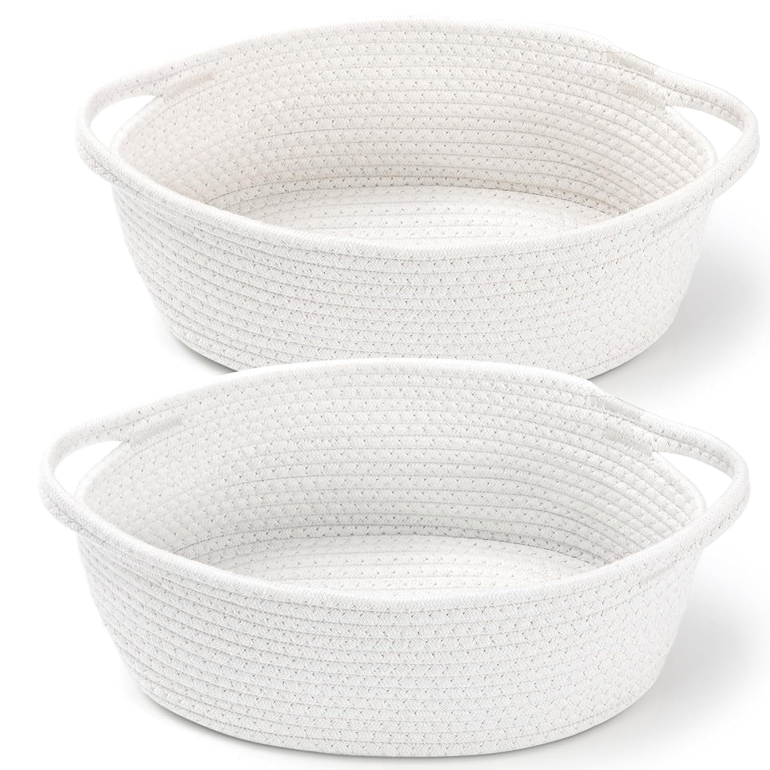 2 Pack Small Woven Basket with Gift Bags and Ribbons, Empty Decorative ...