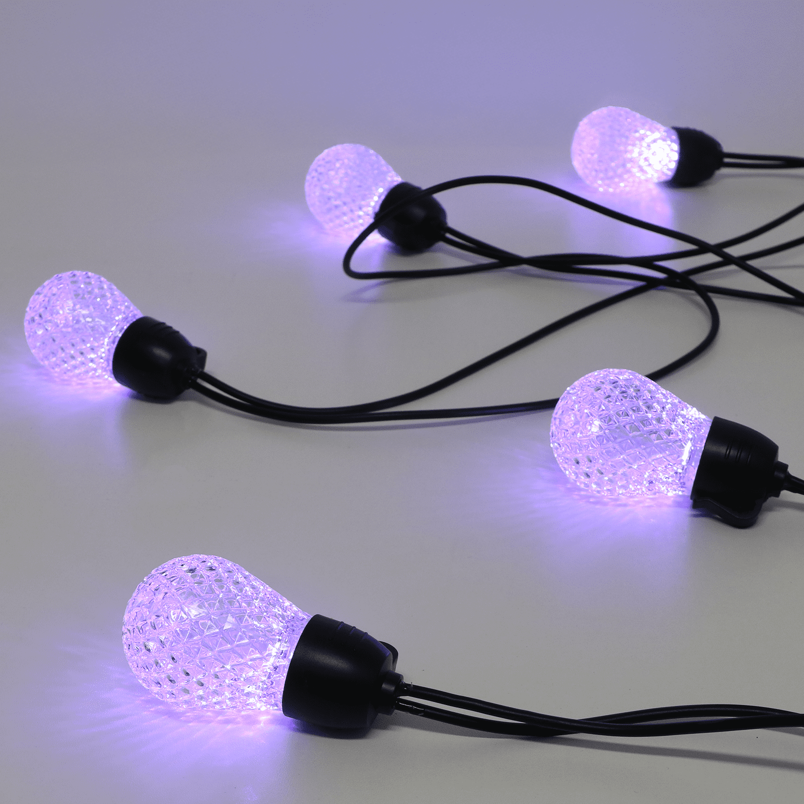 2 Pack Smart 49ft Plug-in Color Changing Outdoor String Lights, App ...