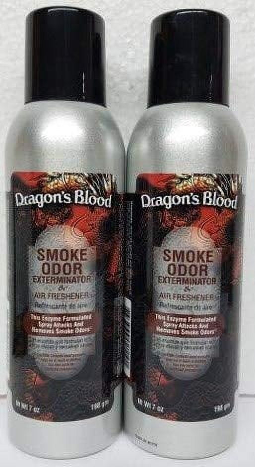 2 Pack Smoke Odor Exterminator 7oz Large Spray, Dragon's Blood ...