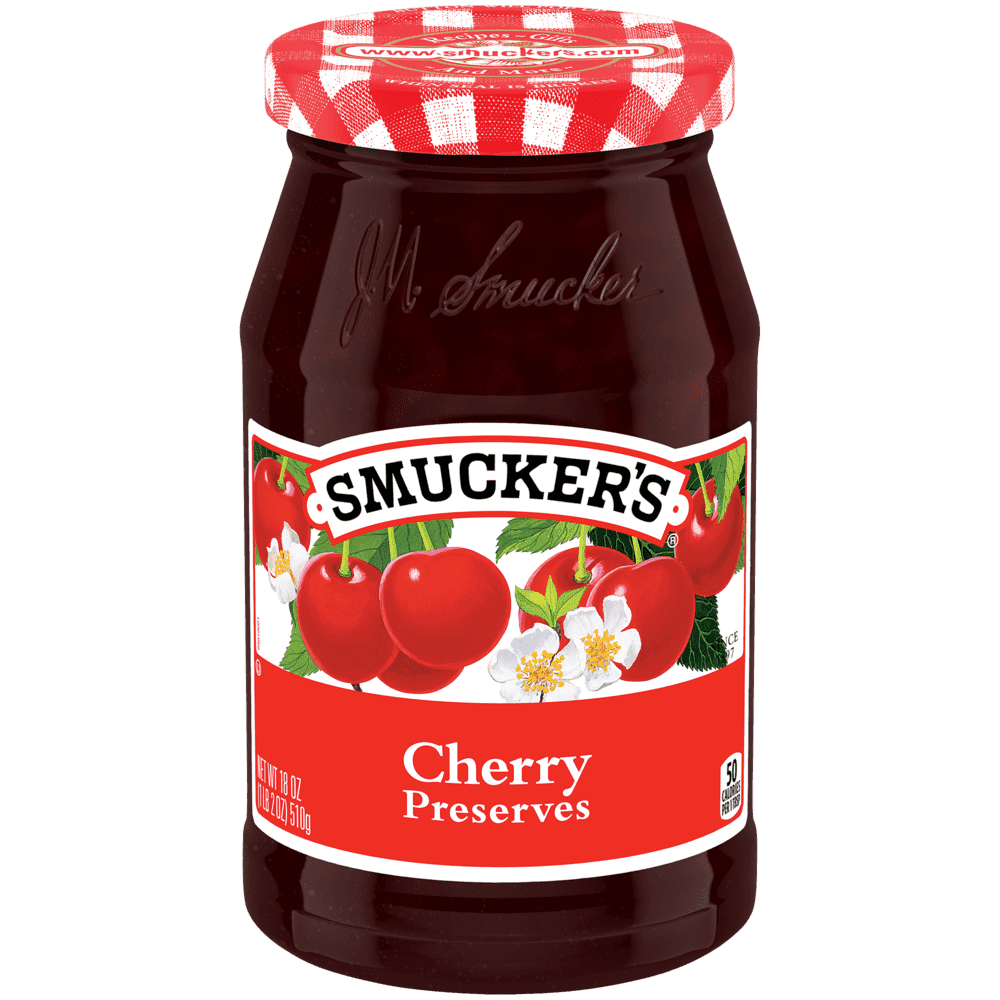 Smucker's Cherry Preserves, 2 Pack, Made with Real Fruit, 18 Ounce Jars ...