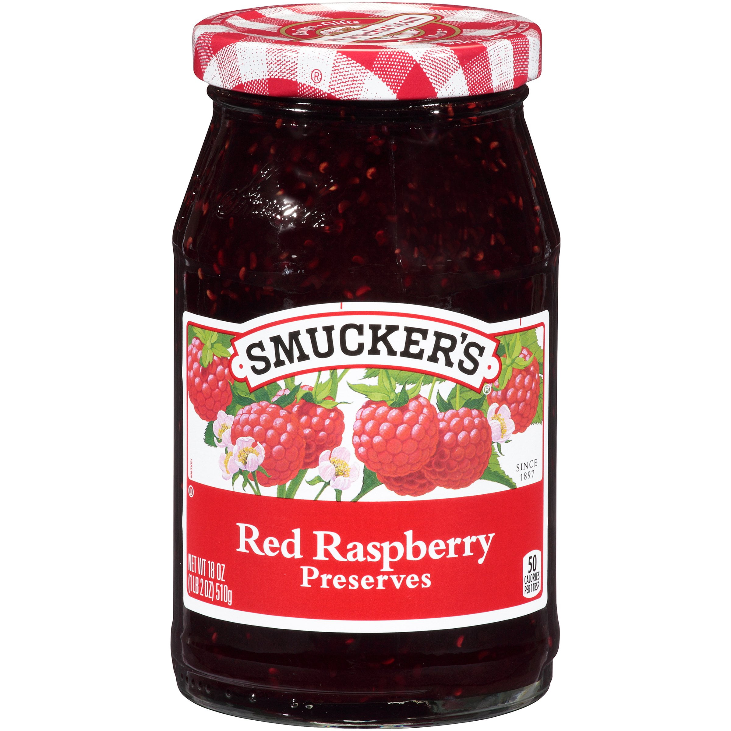 ( 2 Pack ) Smucker's Red Raspberry Preserves - 18oz - Walmart.com