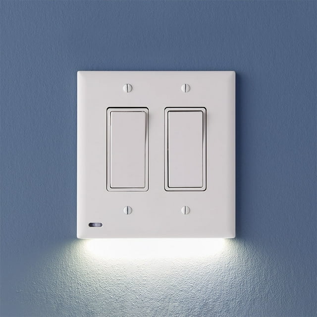 2 Pack - SnapPower SwitchLight [for Double-Gang Light Switches] - Light ...