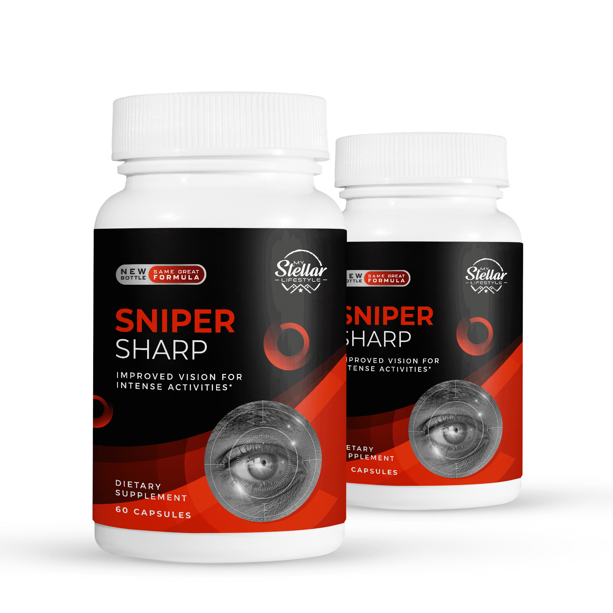 2 Pack Sniper Sharp, improved vision for intense activities-60 Capsules ...