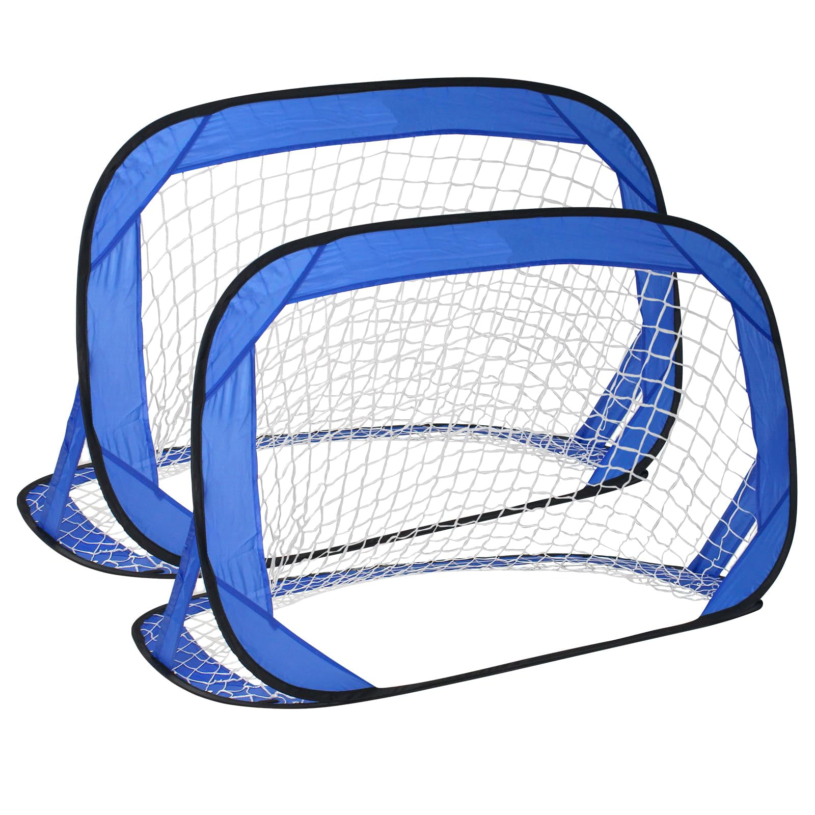 2 Pack Soccer Goals for Backyard, Portable Soccer Goal, Collapsible Pop ...