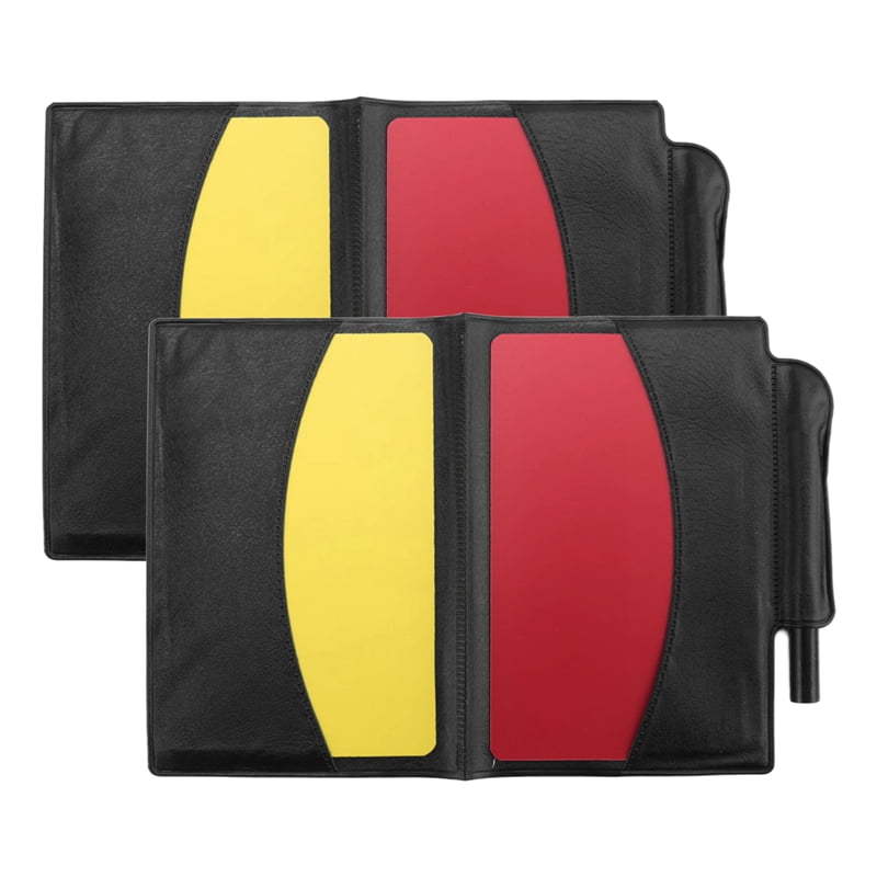 2 Pack Soccer Referee Card Sets,Warning Referee Red and Yellow Cards ...