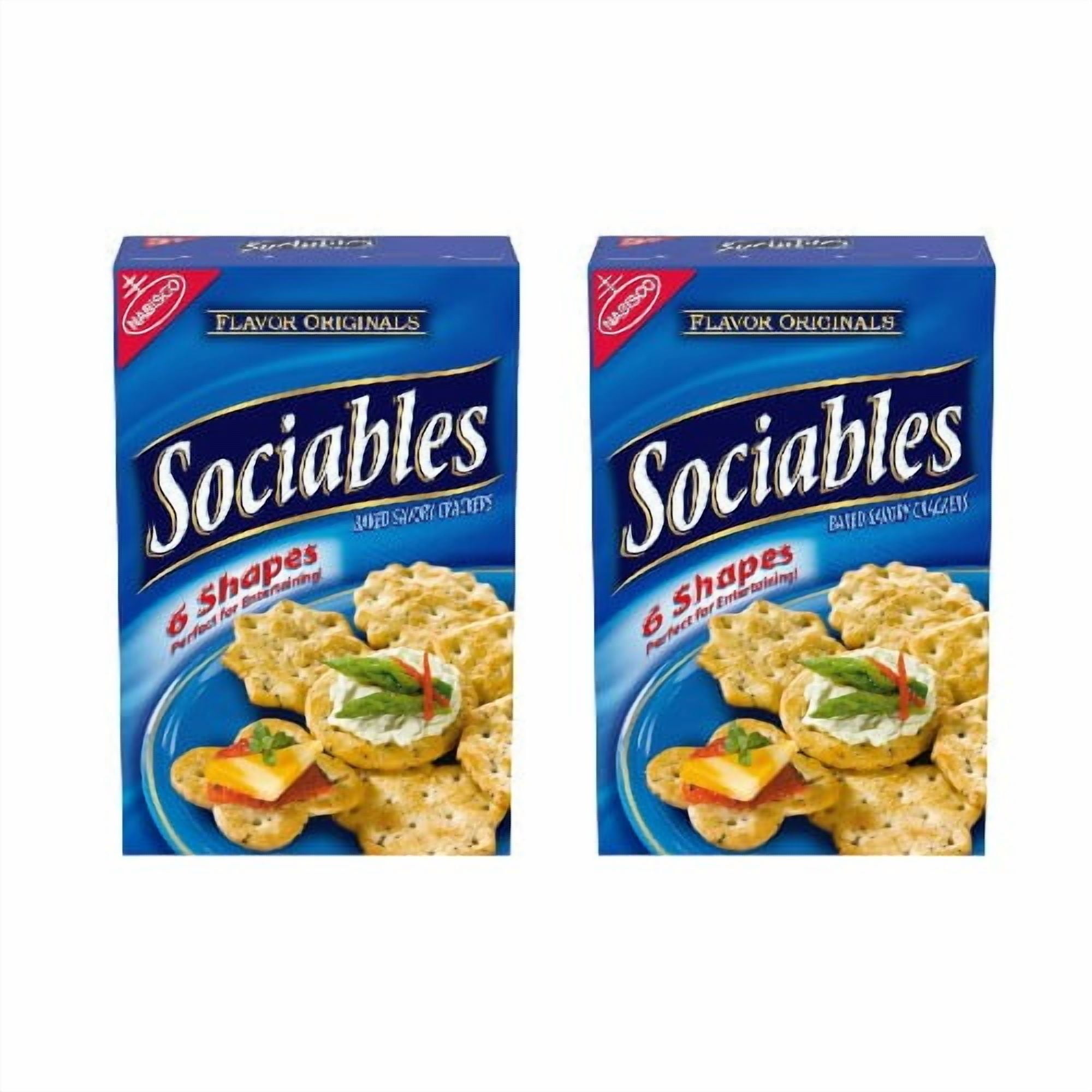 ( 2 Pack ) Sociables Nabisco Flavor Originals Baked Savory Crackers - 7 ...