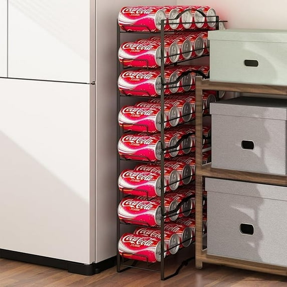 2 Pack Soda Can Organizer Rack for Pantry Stackable Beverage Storage ...