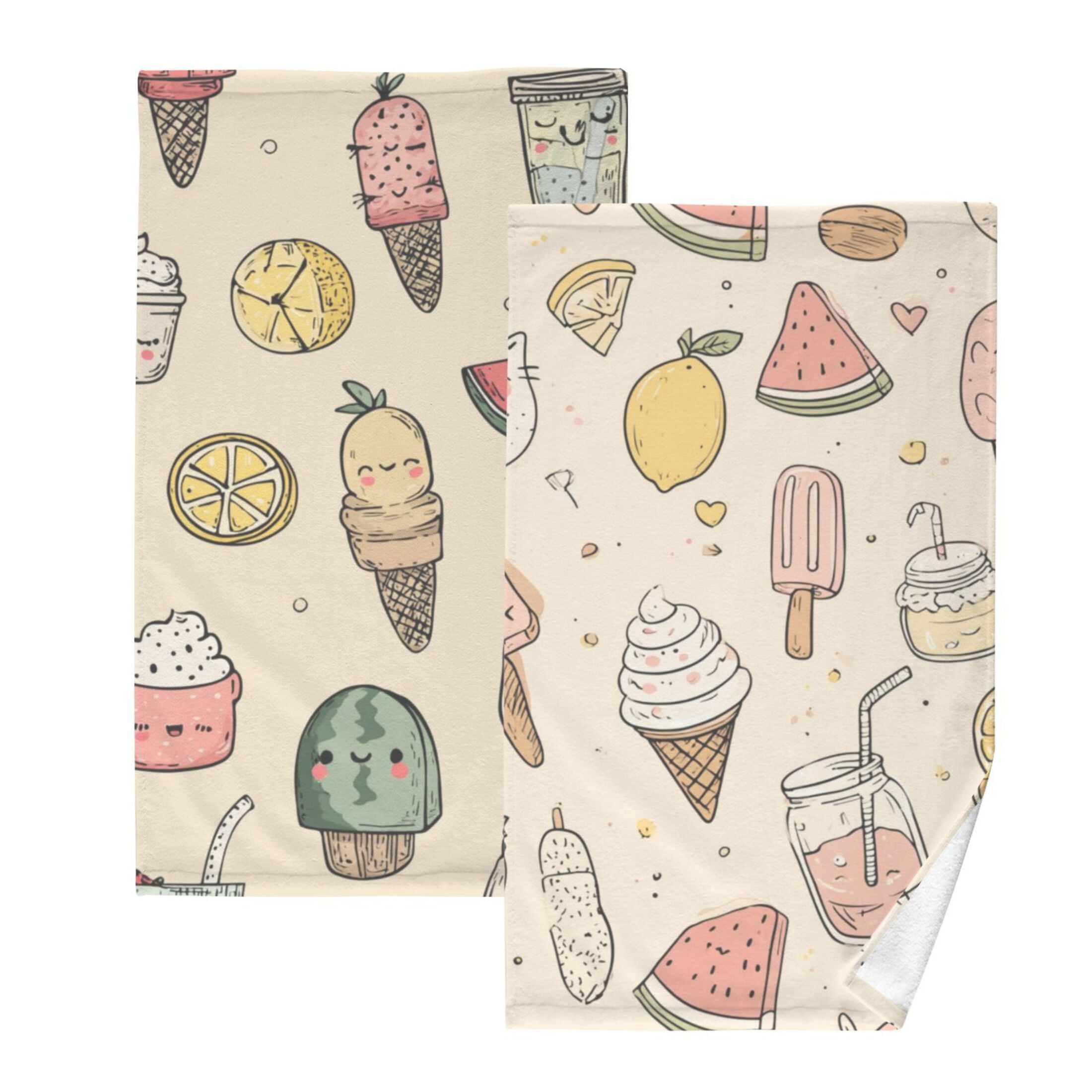 2-Pack Soft 100% Cotton & Highly Absorbent Bath Towel 2 Defferent ...