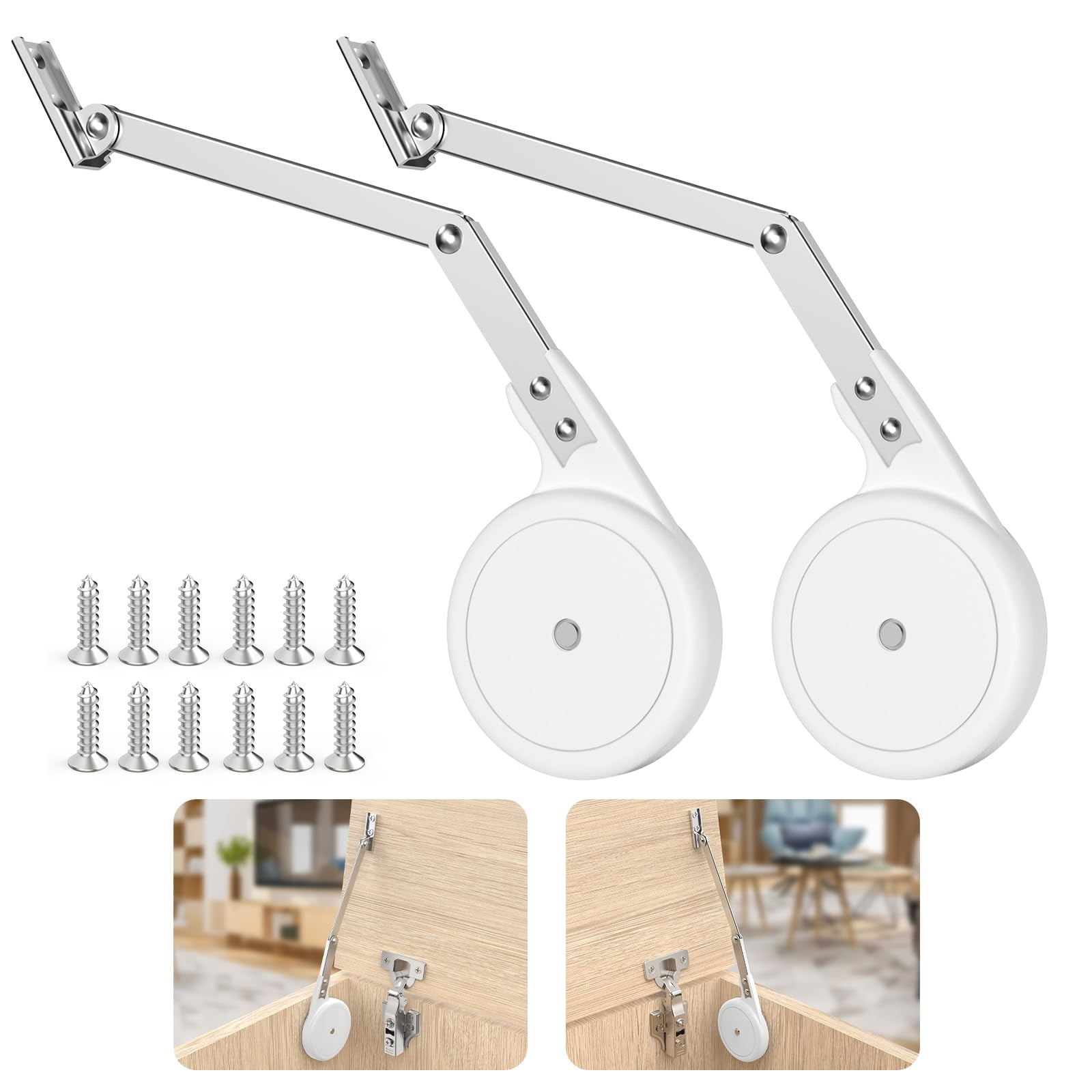 2 Pack, Soft Close Hinges for Toy Boxes,Heavy Duty Lid Support Chest ...