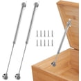 2 Pack Soft Close Toy Box Hinges for Heavy Curved, Round, Arched and ...