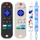 Zendure 2 Pack Silicone Baby Teething Toys, Remote Control Shape, 6-12 ...
