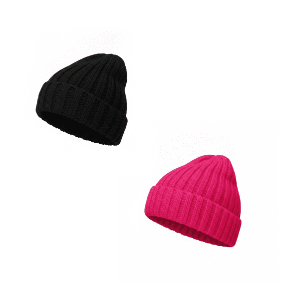 2 Pack Soft Warm Slouchy Knit Beanie for Women, Winter Ski Stocking ...