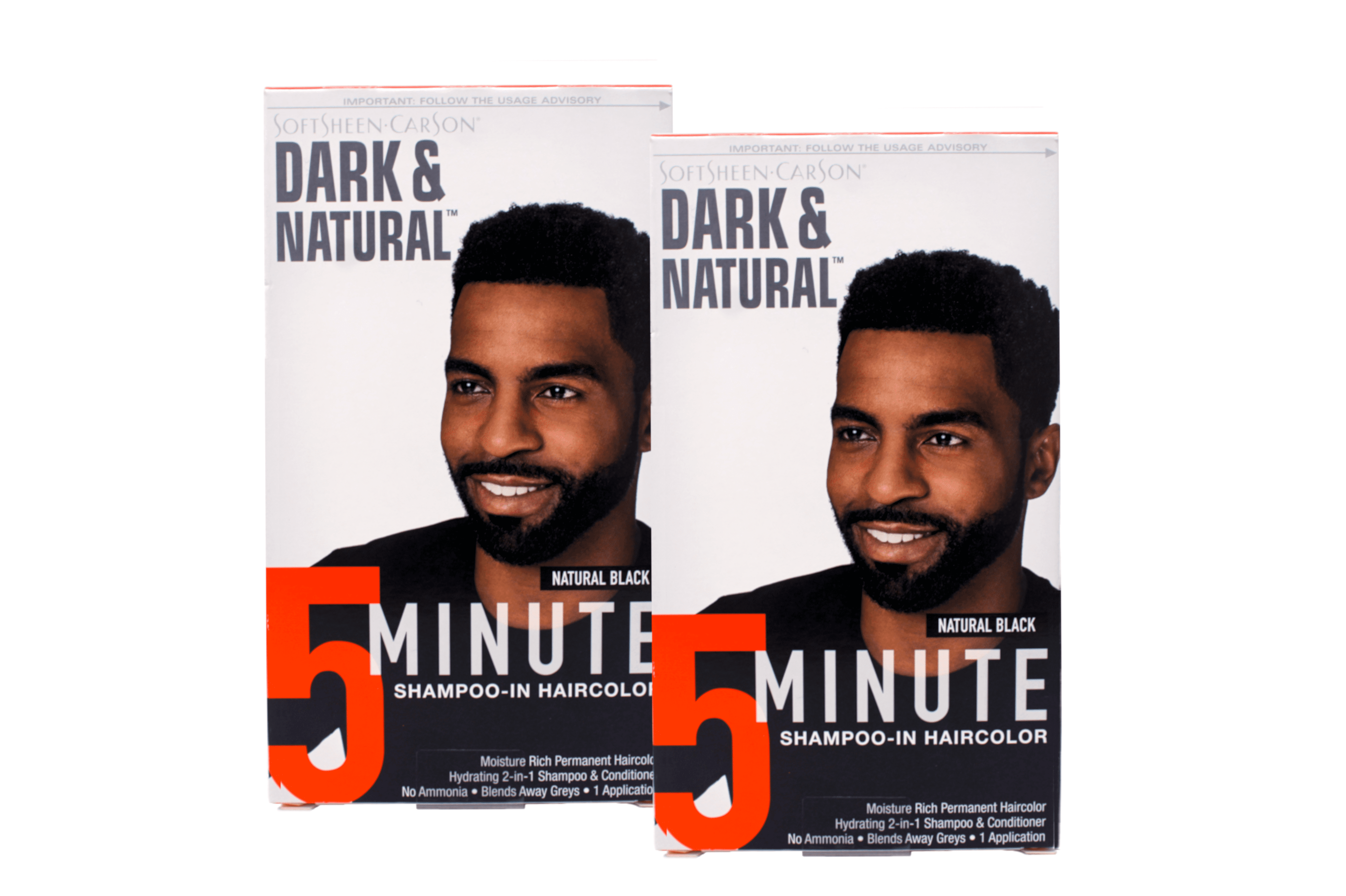2 Pack - SoftSheen-Carson Dark & Natural Hair Color for Men 5 Minutes ...