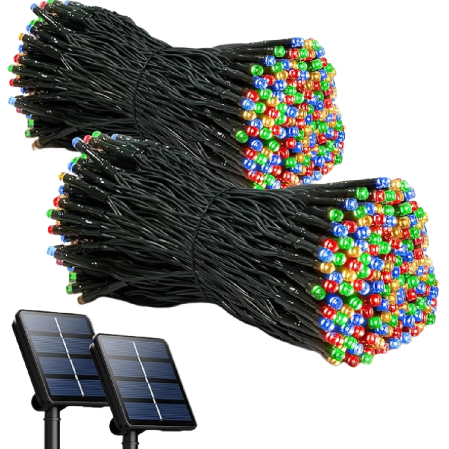 2 Pack Solar Christmas String Lights, Total 400 LED 144Ft Solar String ...