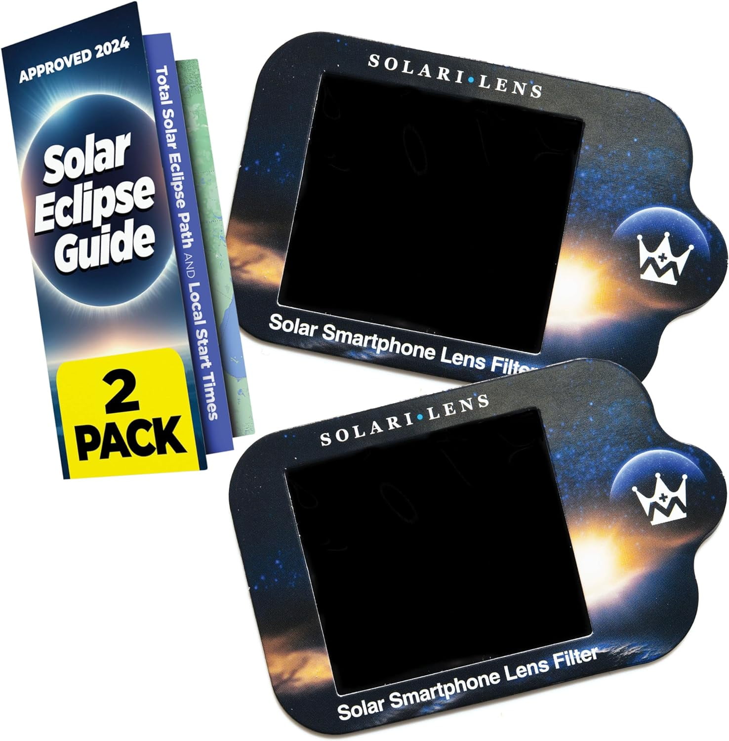 2 Pack Solar Eclipse Smart Phone Camera Filter - Solar Eclipse Lens for ...