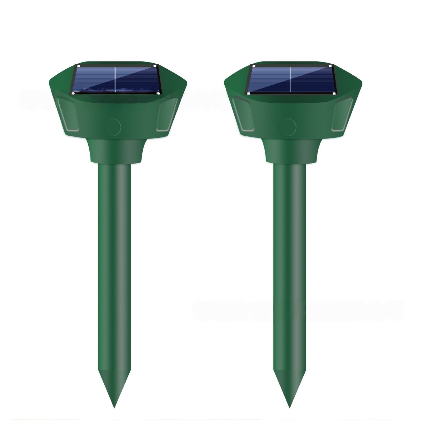 2 Pack Solar Mole Repeller Gopher Deterrent Outdoor Groundhog Repellent ...