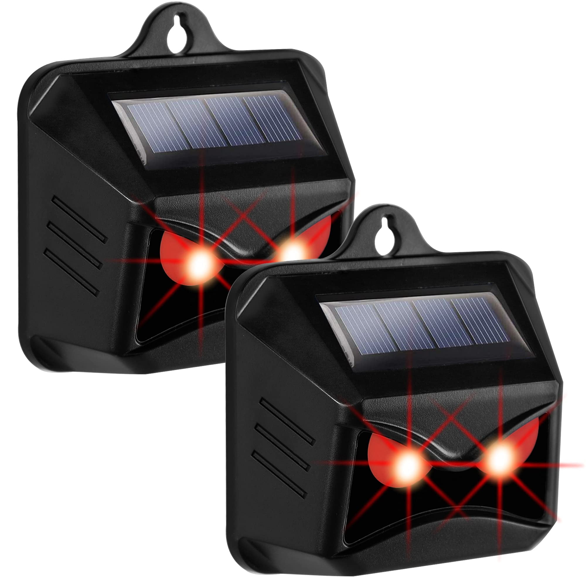 2 Pack Solar Nocturnal Animal Repeller, Wild Animal Predator Deterrent ...