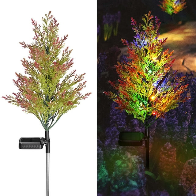 2 Pack Solar Tree Lights Garden Outdoor Waterproof,Solar Yard ...