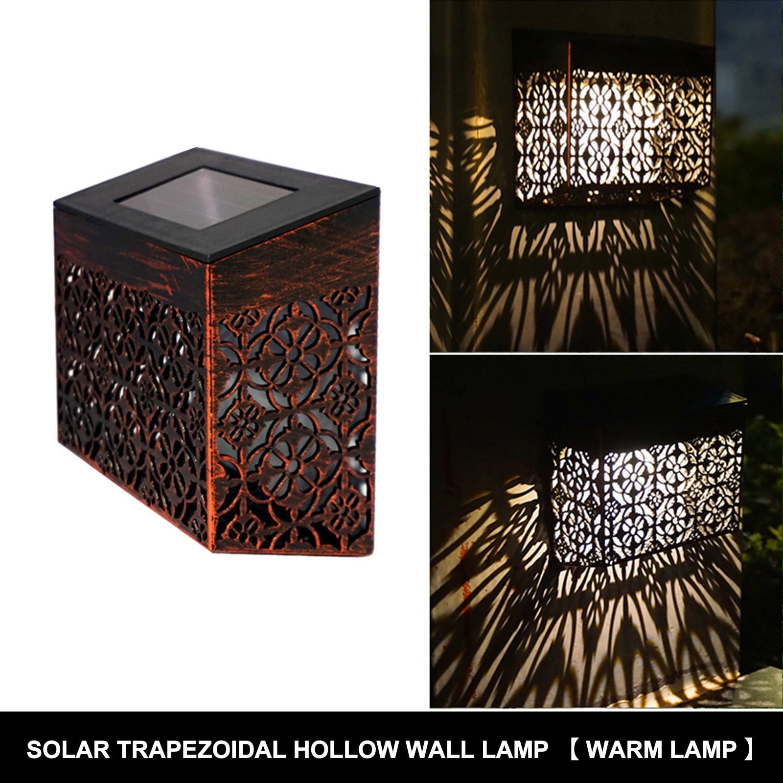 2 Pack Solar Wall Lamp Outdoor LED Patio Fence Lights Motion Sensor ...