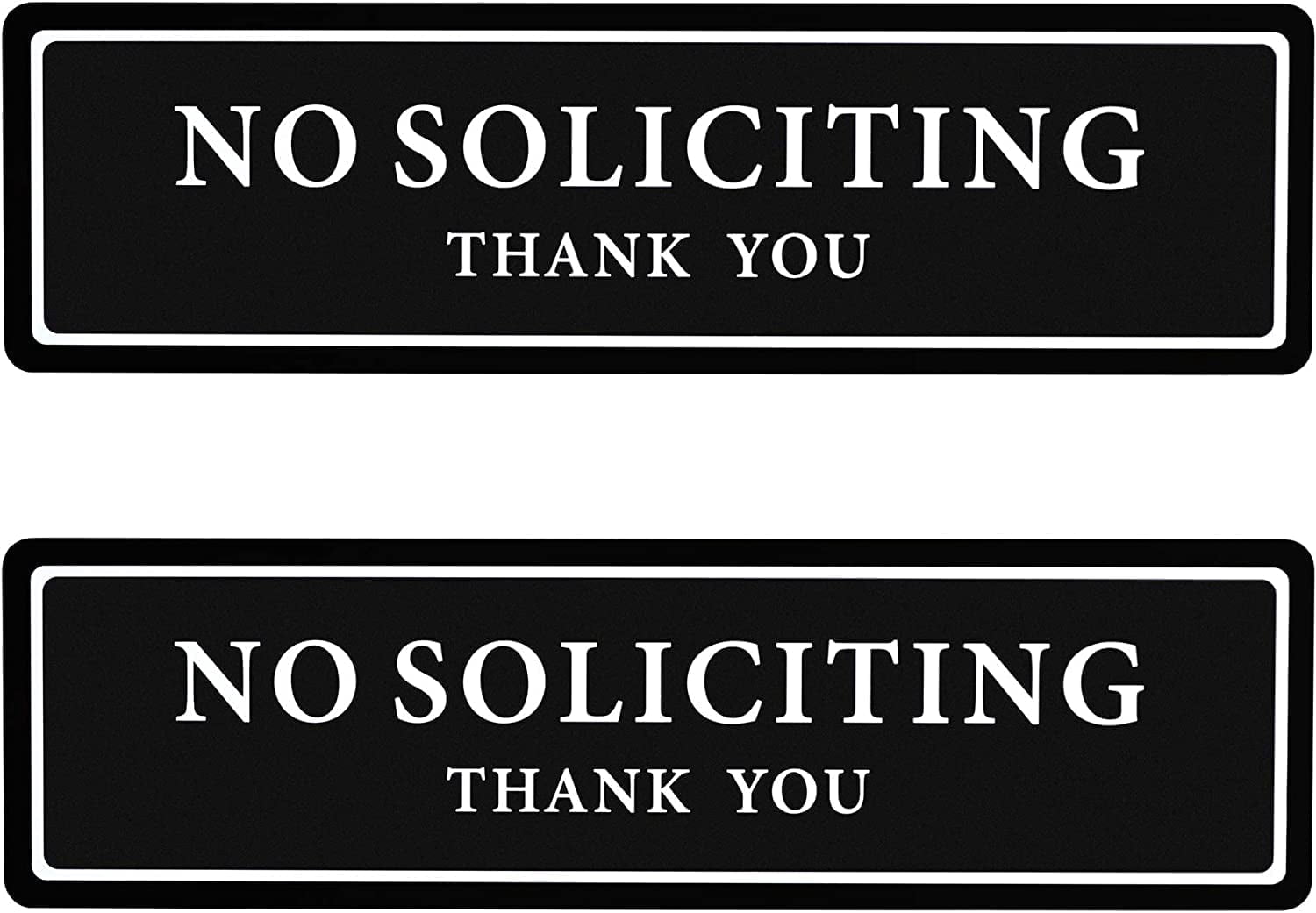 2 Pack No Soliciting Sign for House — Keep Solicitors Away, with Strong ...