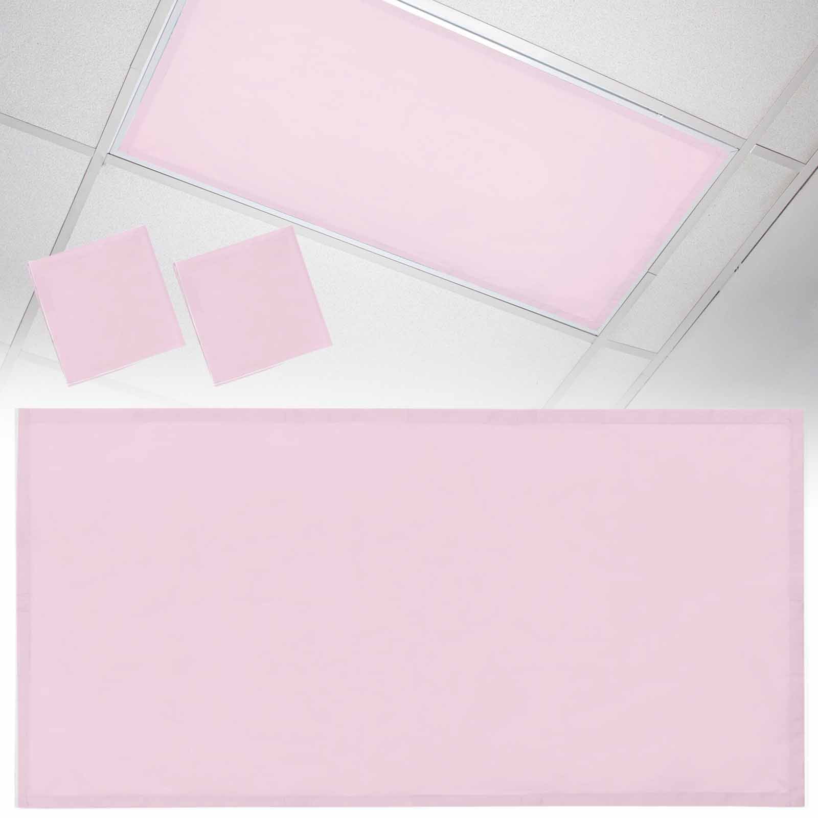 2 Pack Solid Color Fluorescent Light Covers for Ceiling Lights Pink ...