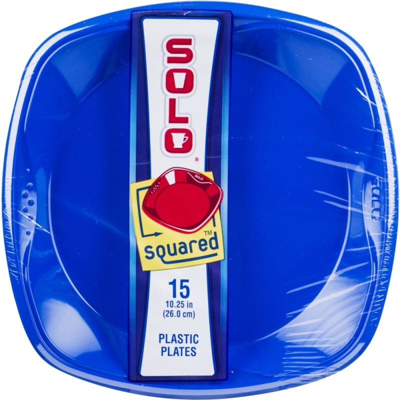 ( 2 Pack ) Solo Squared 10.25in Plastic Plates, 15 Count - Walmart.com