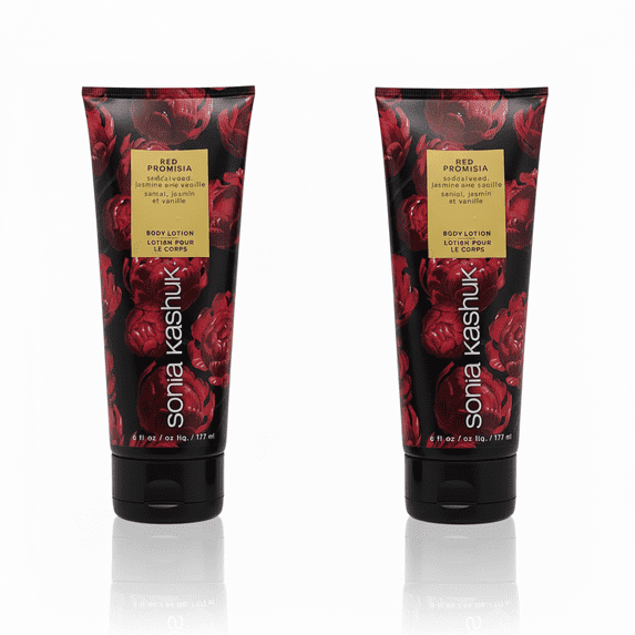 2 Pack Sonia Kashuk Red Promisia Body Lotion - 6.0 oz *Without box ...