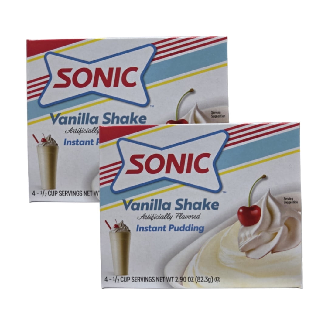 (2 Pack) Sonic Instant Pudding Vanilla Shake, 2.90 oz - Walmart.com