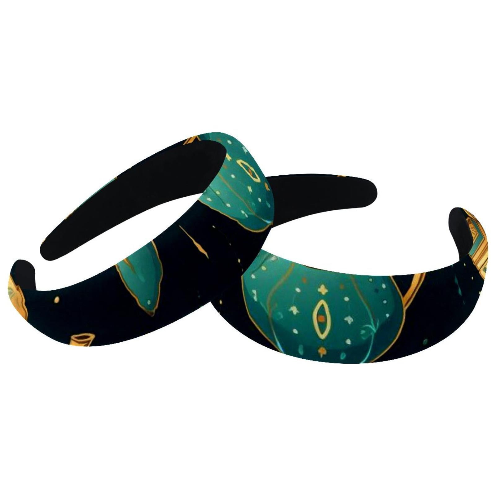 2 Pack Spa Headbands for Women Ladies- Puffy Makeup Headband Arabian ...