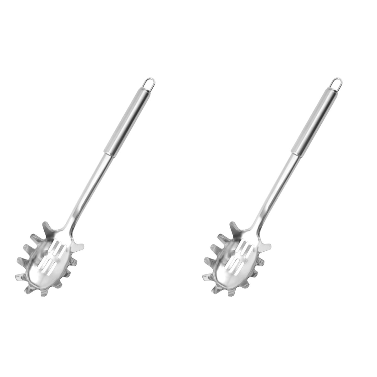 2 Pack Spaghetti Spoon Noodle Strain Spoons Ice Stainless Steel Serving ...