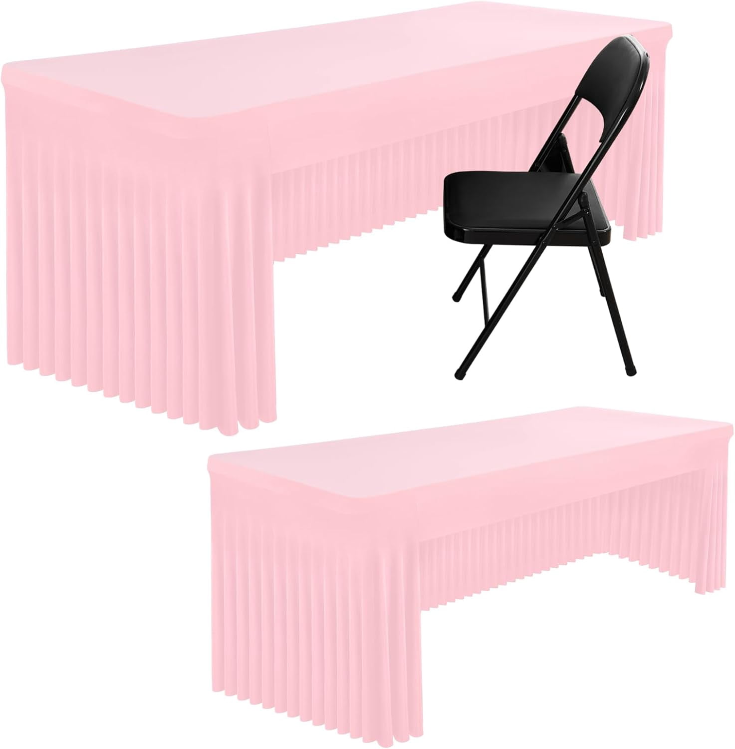 2 Pack Spandex Open Back Tablecloth,Elastic Fitted Stretch Tablecloth ...