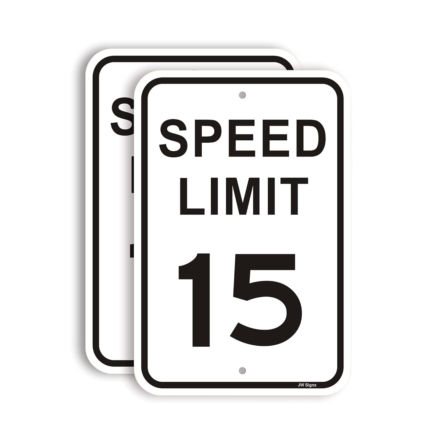 2-Pack Speed Limit 10 MPH Sign Slow Down Traffic Sign 12"x16" Rust Free ...