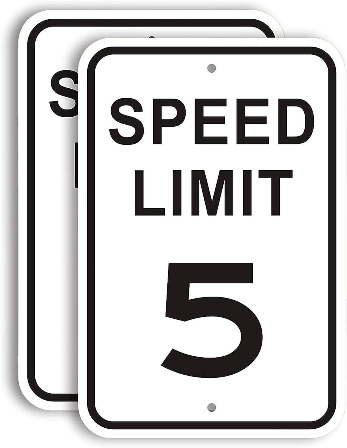 2 Pack Speed Limit 10 MPH Signs - 12"x18"Slow Down Traffic Sign - UV ...