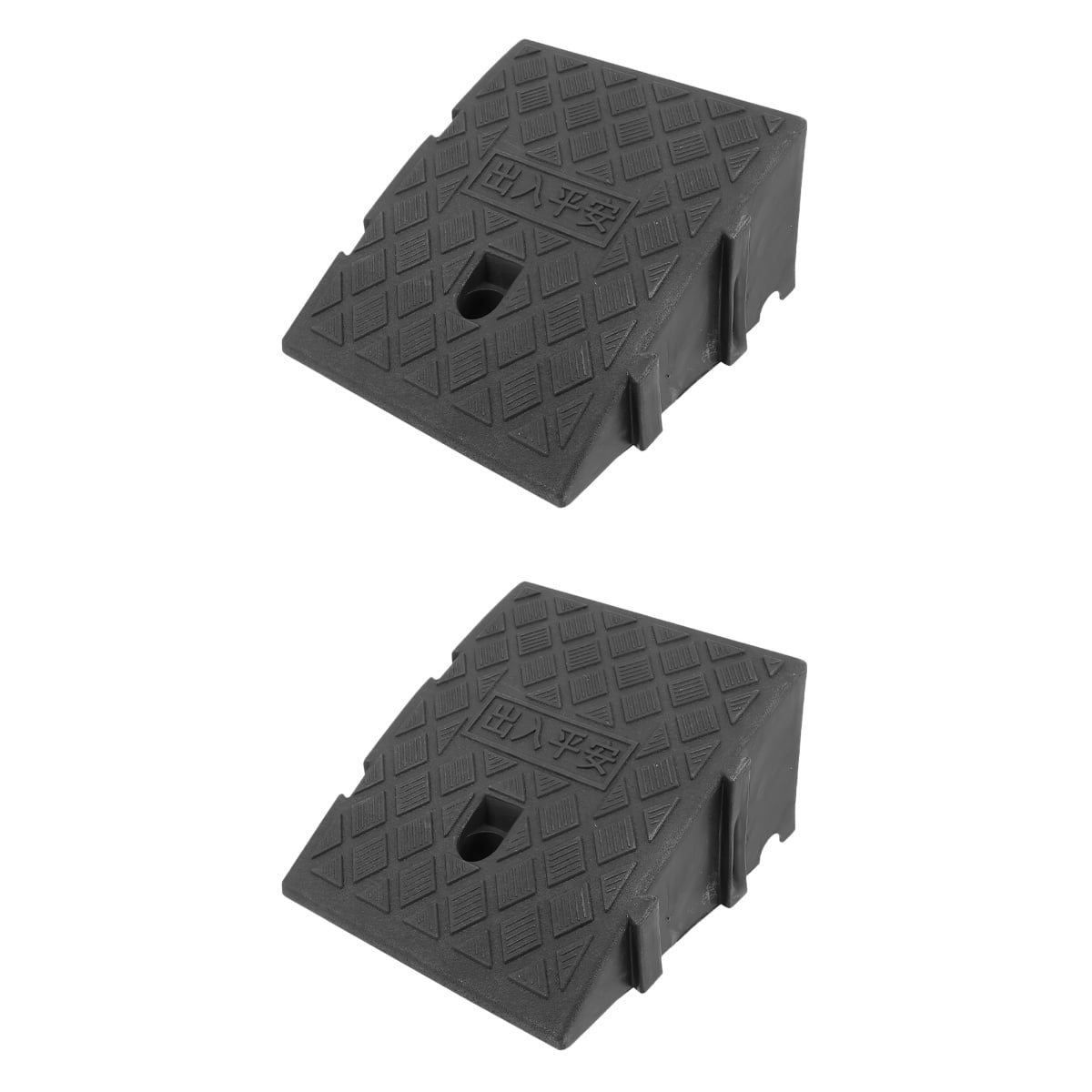 2 Pack Speed reduction Slot Portable Ramps for Wheelchairs Curb Car ...