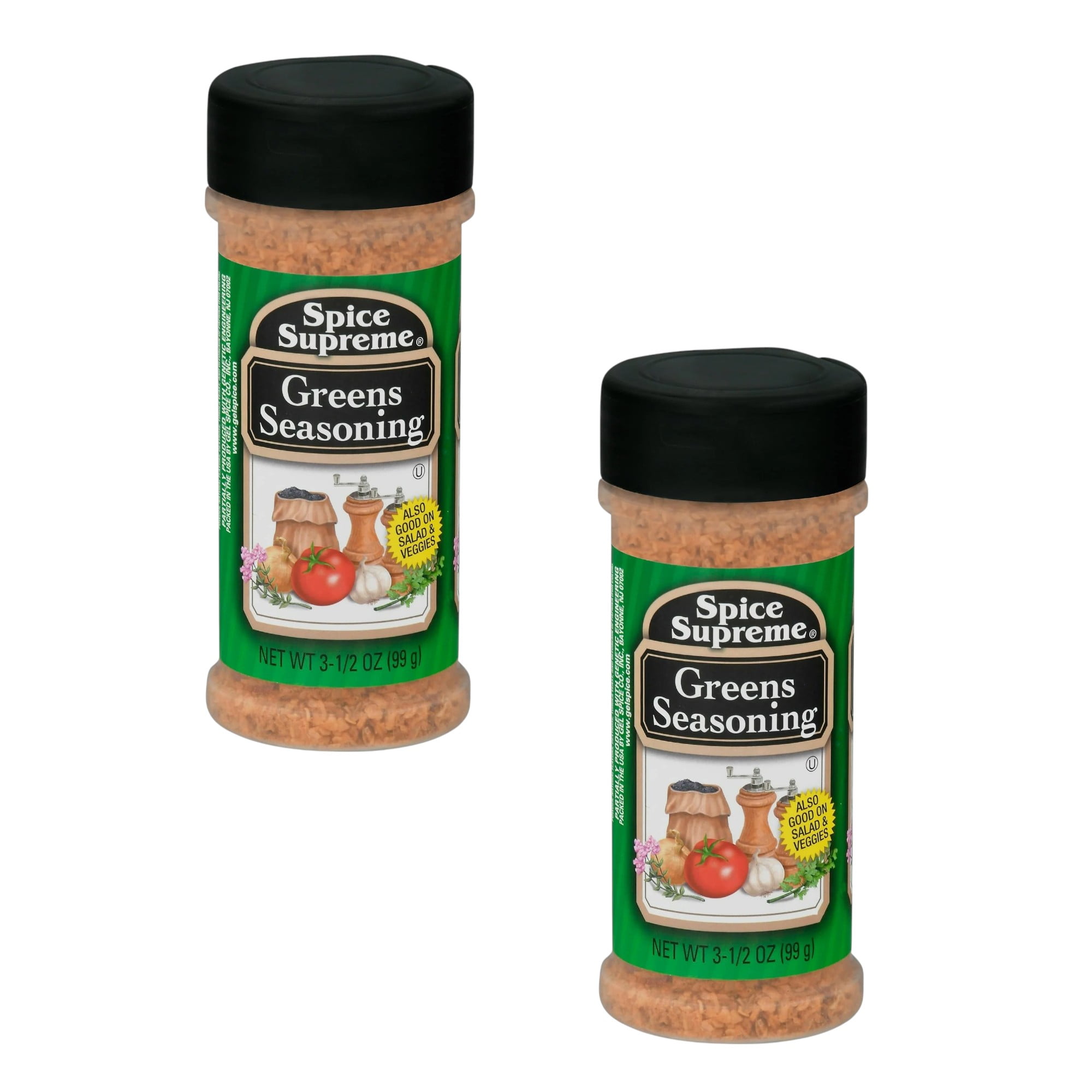 ( 2 Pack ) Spice Supreme Greens Seasoning, 3.5 Oz - Walmart.com
